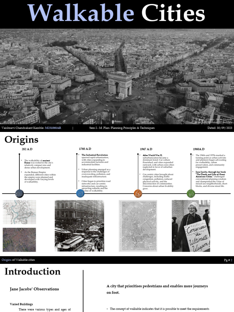 Urban Planning & Walkability | PDF | Mixed Use Development | Urbanization