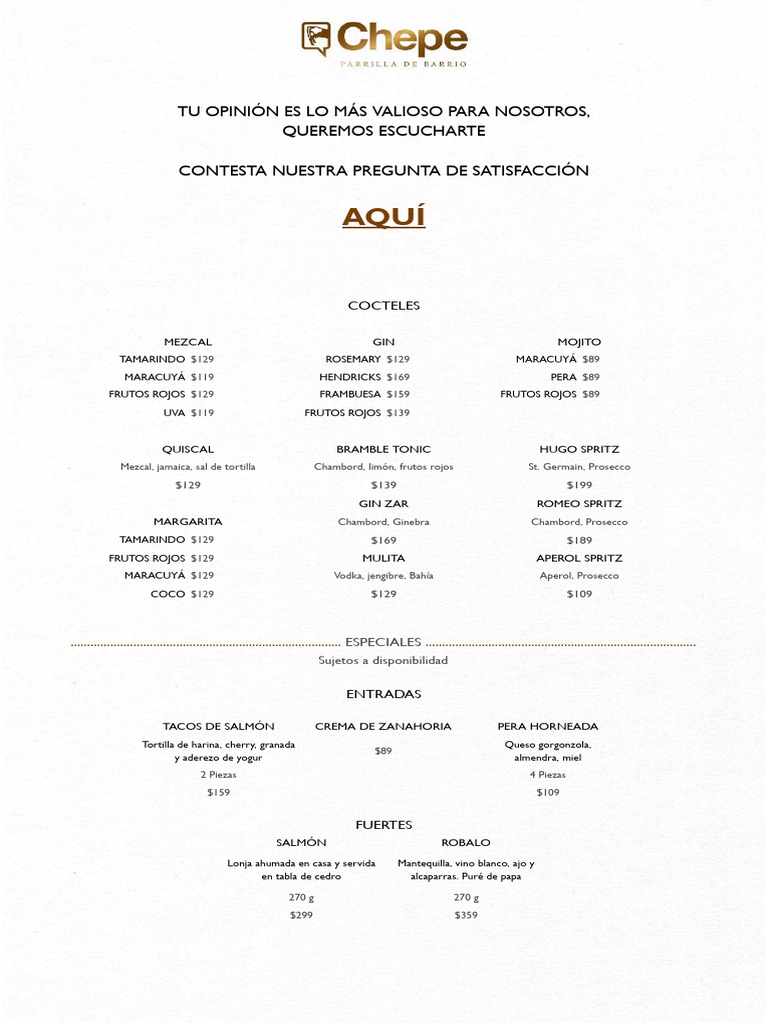 CARTA CHEPE menu.chepeparrilla | PDF | ensalada