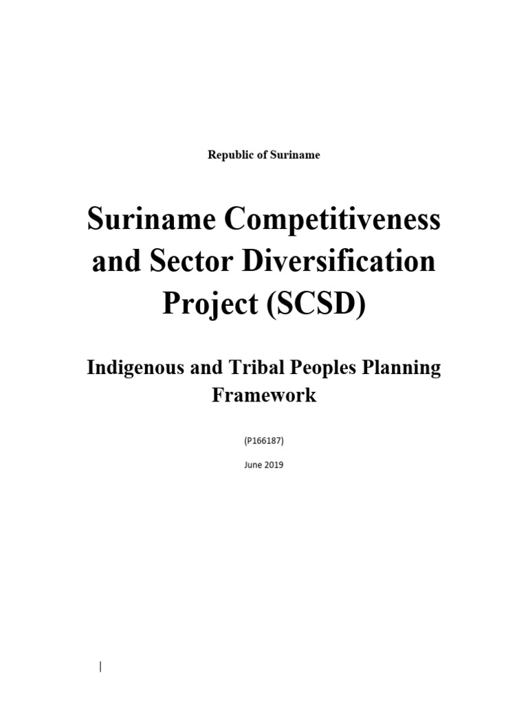 Indigenous and Tribal Peoples Planning Framework | PDF | Mining | Small ...