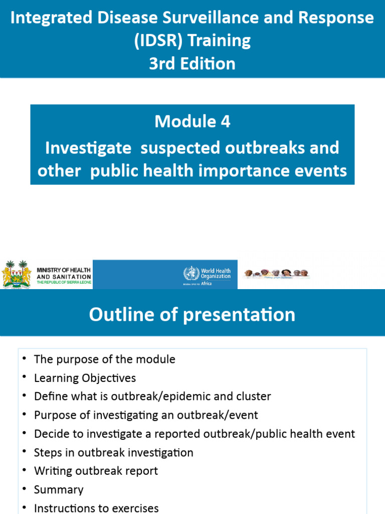 Outbreak Investigation Steps Overview | PDF | Epidemiology | Epidemics
