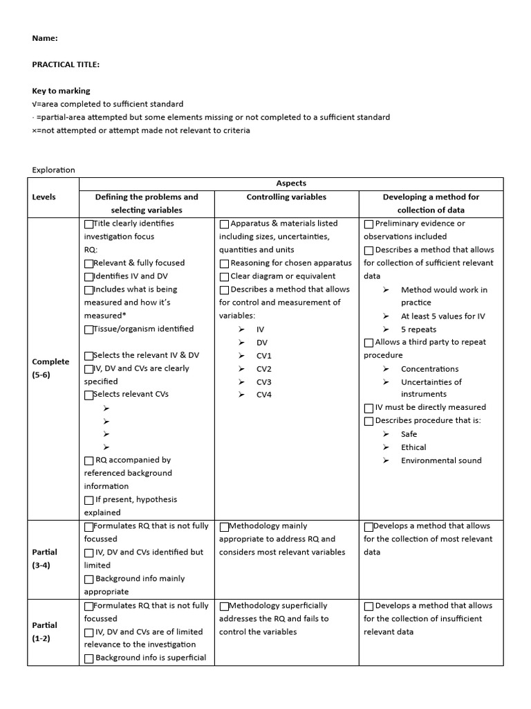 Bio IA - Checklist | PDF | Methodology | Data