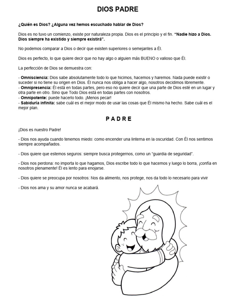 Borrador Dios Padre | PDF