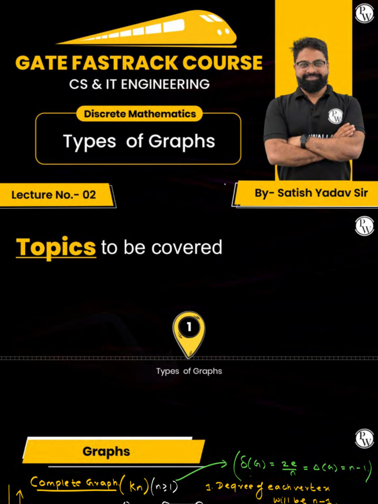 Types of Graphs (Lec 02) Class Notes PDF | PDF
