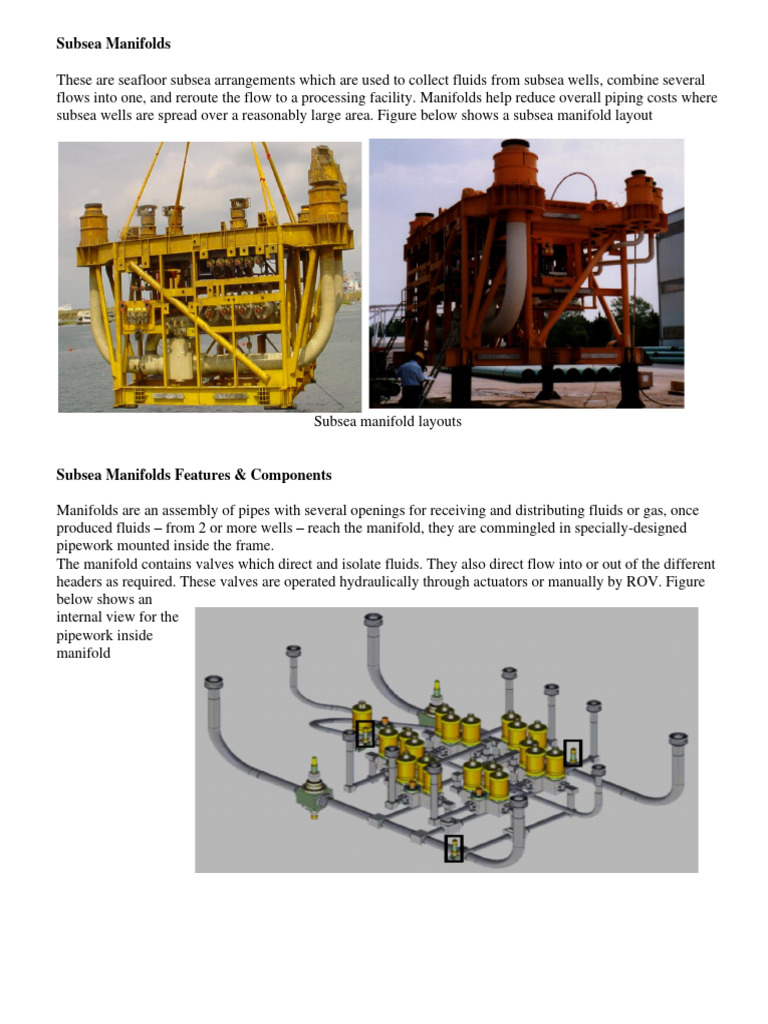 Subsea Manifolds | PDF