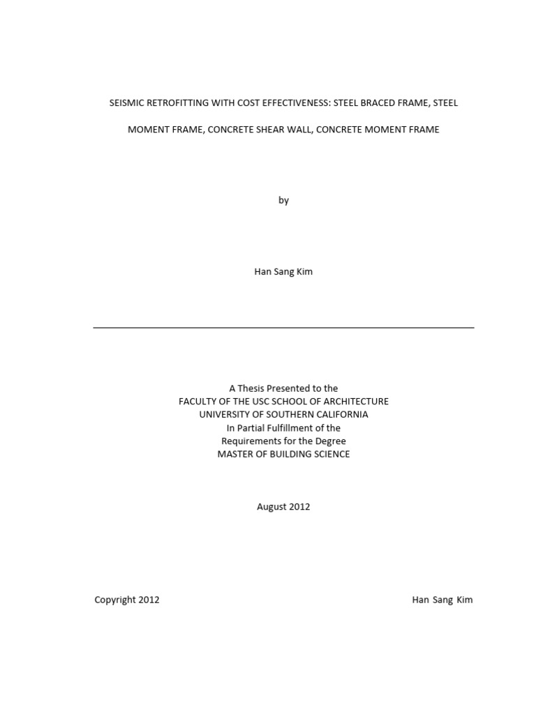 Seismic Retrofitting With Cost PDF Earthquakes Beam Structure 