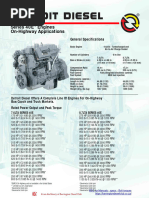 Detroit Diesel s60 Injector Data | PDF | Engines