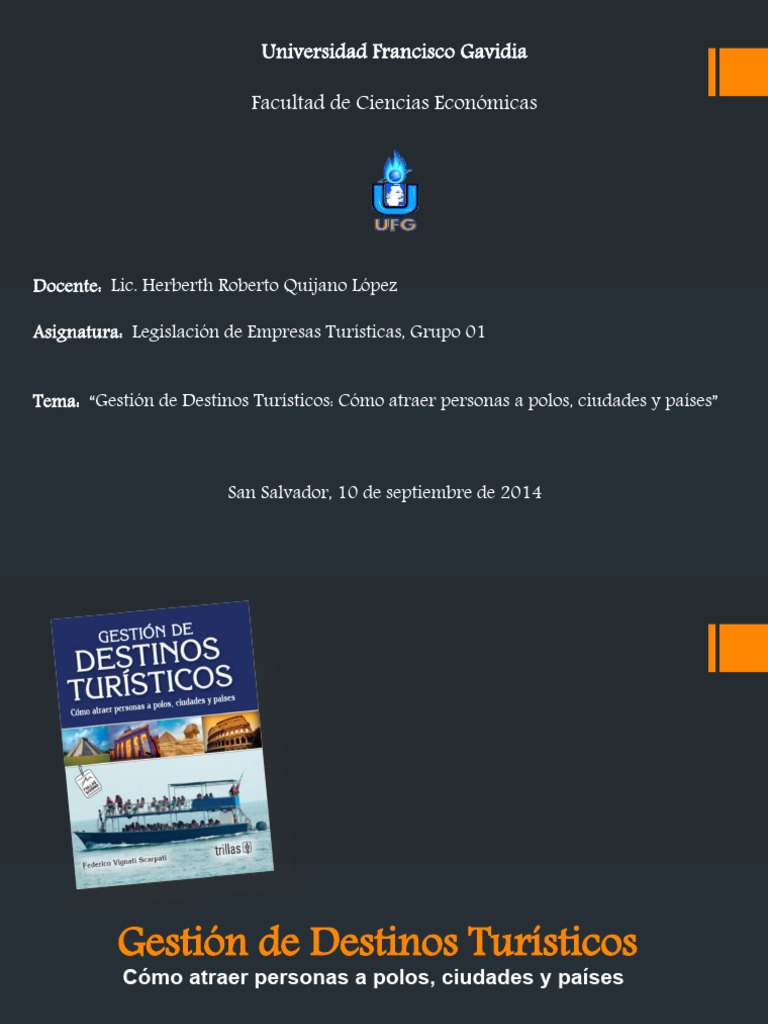 Gestión de Destinos Turísticos | PDF | Turismo | Análisis FODA