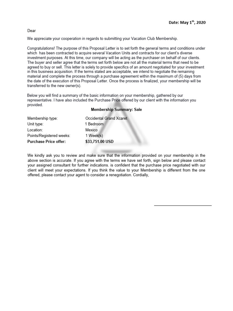 Proposal Agreement | PDF