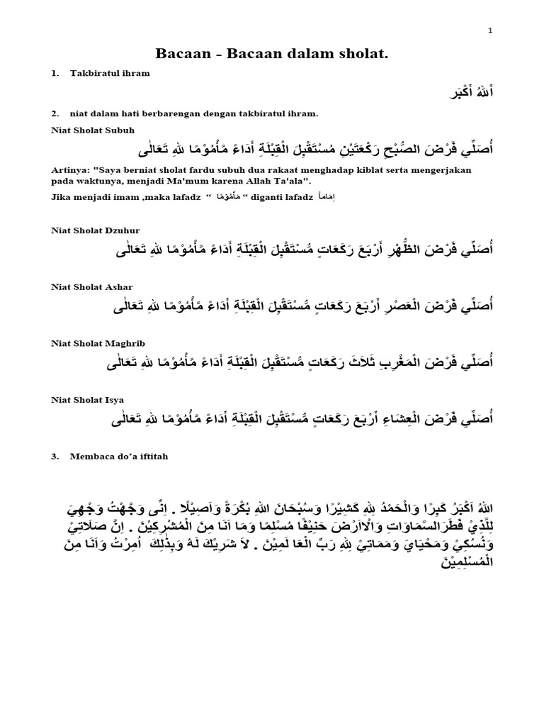 Fiqih Dari Kitab Fasholatan | PDF