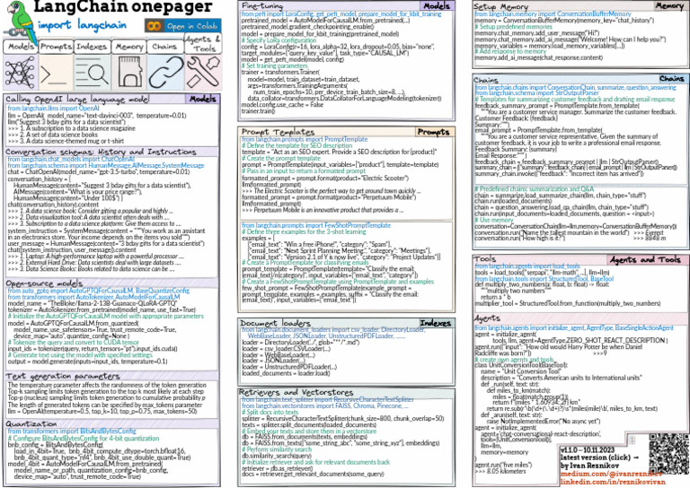 Langchain Onepager | PDF | Computing | Computer Science