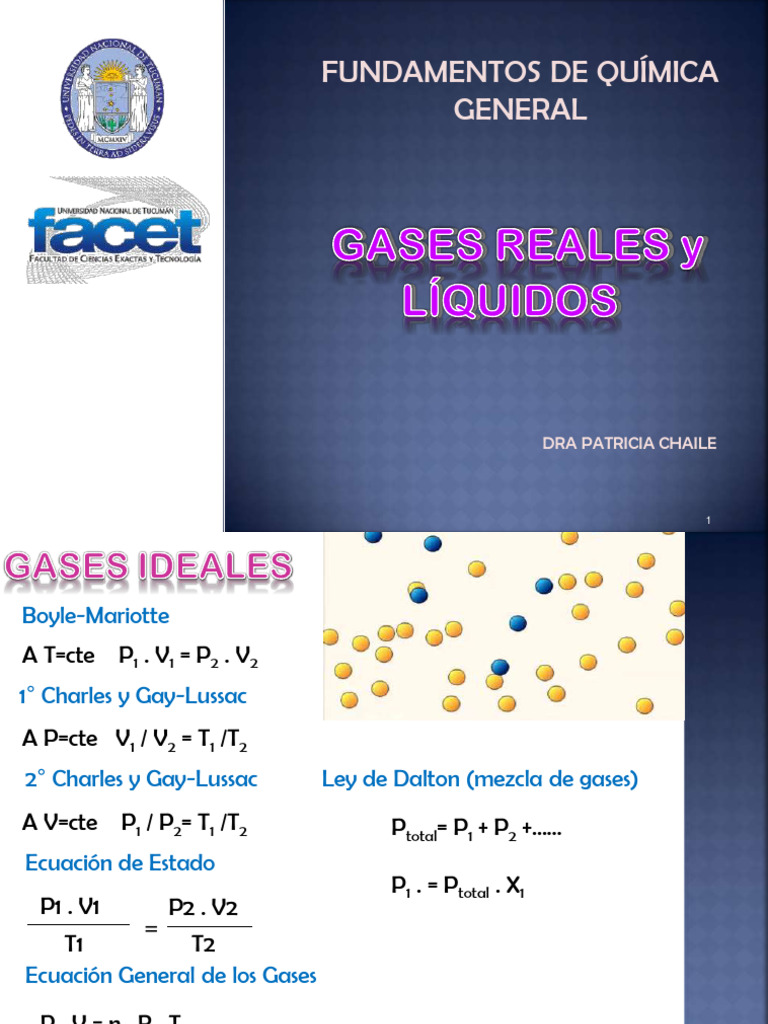 2022-2-Clase 5 Gases Reales y Líquidos - PCH | Descargar gratis PDF | Gases | Fases de la materia