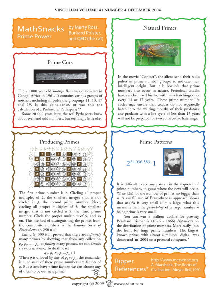 Mathsnacks04 Prime Pdf Prime Number Numbers