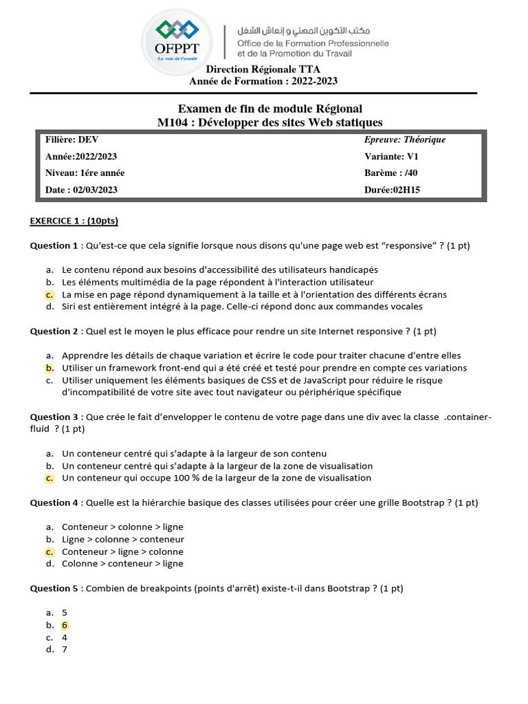 EFM - Site - Web - Statique - V1 Vu | PDF | Internet | Internet et Web