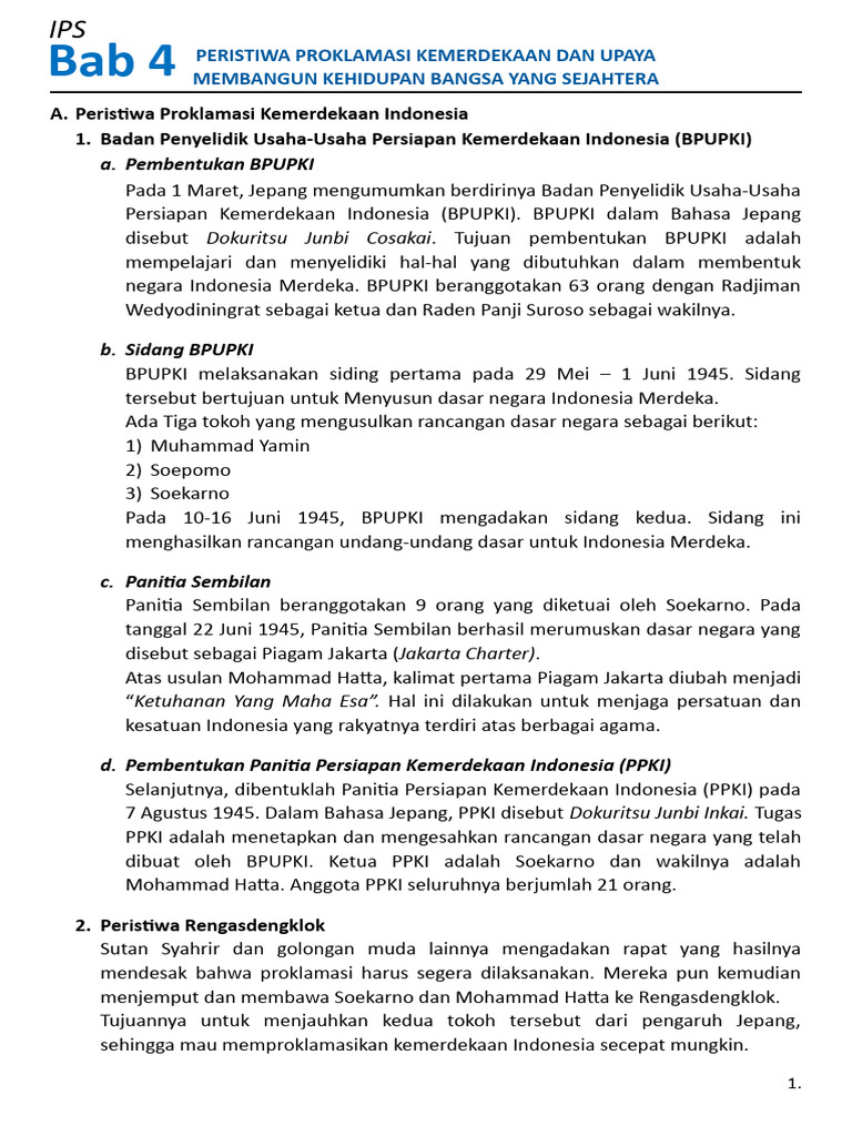 Ringkasan IPS Bab4 BR | PDF