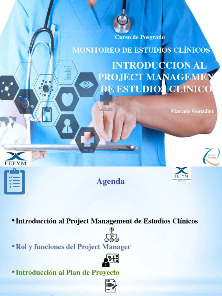 Introduccion-al-project-management-de-estudios-clinicos | PDF | Gestión de proyectos | Proyectos
