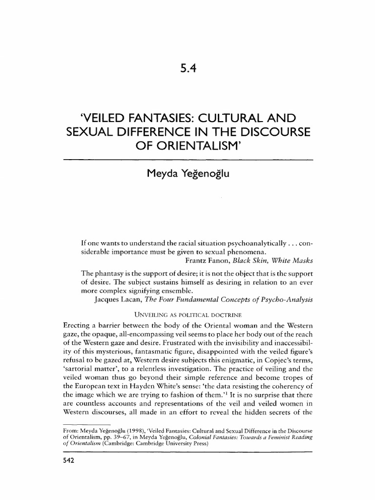 2.Yeğenoğlu_Veiled Fantasies | PDF | Truth | Jacques Lacan