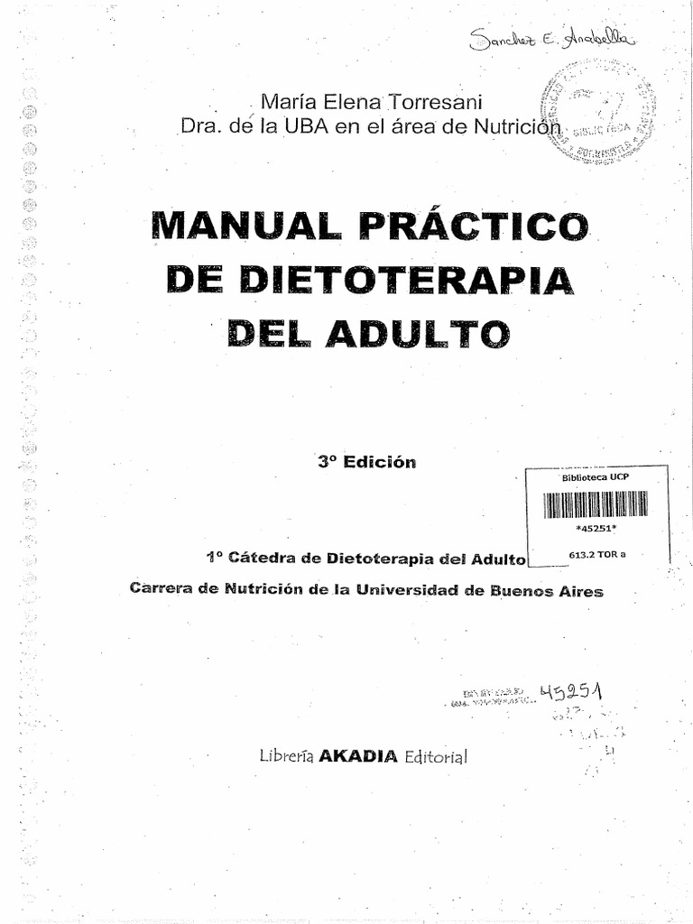 Manual Practico de Dietoterapia | PDF