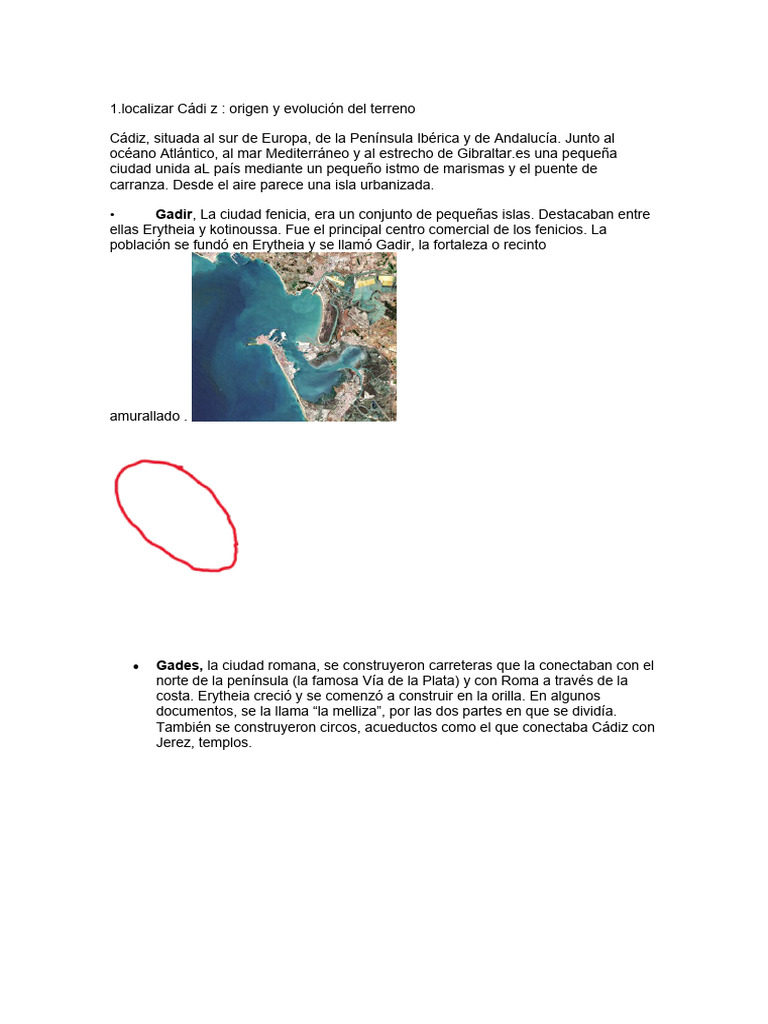 Gadir, La Ciudad Fenicia, Era Un Conjunto de Pequeñas Islas. Destacaban ...