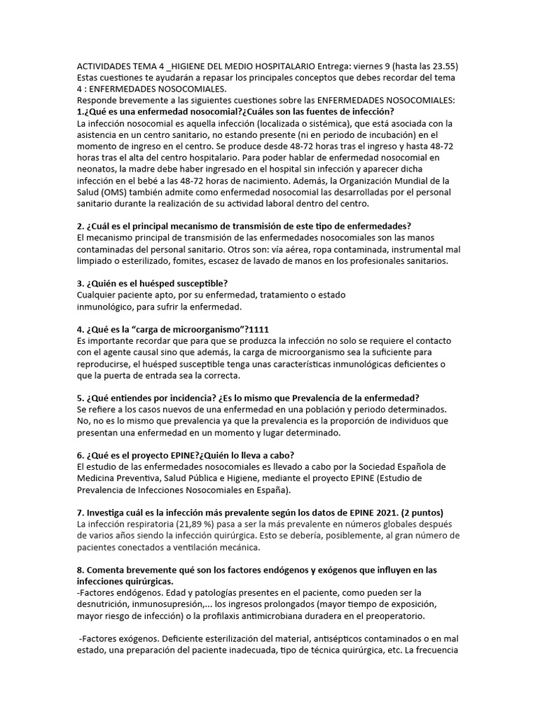 Documento Diego | PDF | Infección adquirida en el hospital | Lavado de manos