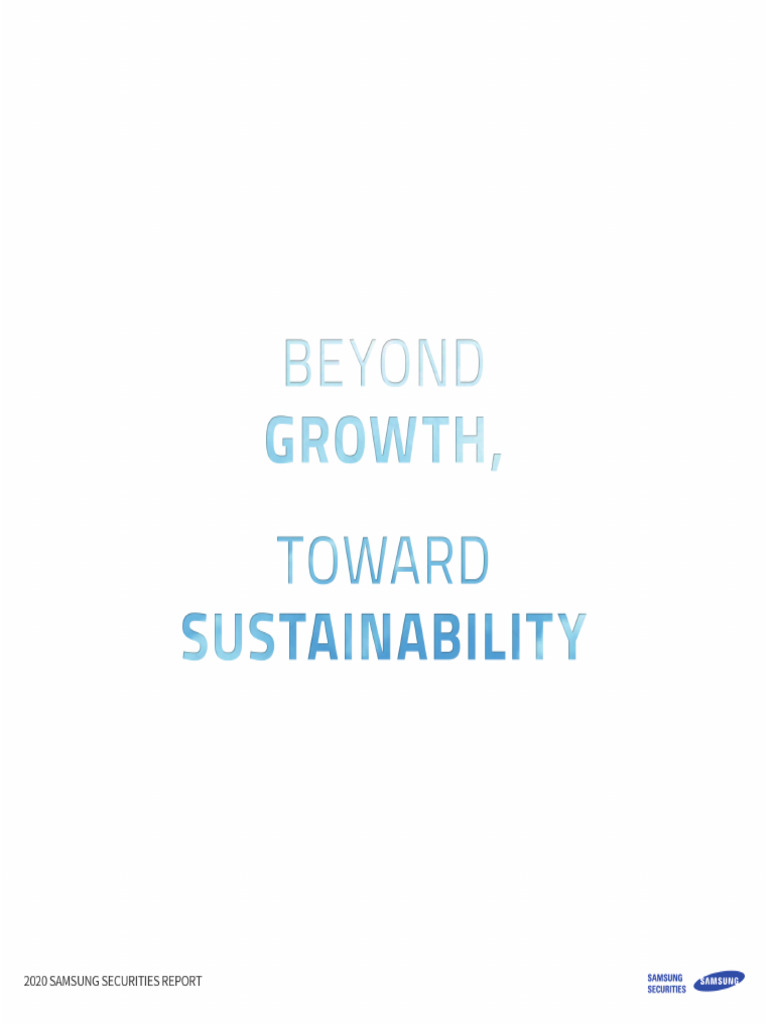 Samsung Securities Sustainability Report | PDF | Securities (Finance ...