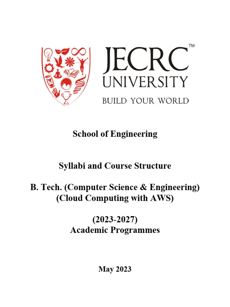 Final B.Tech - CSE AWS Syllabus | PDF | Class (Computer Programming) | Field Effect Transistor