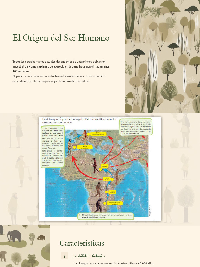 Evolución Humana: Origen y Desafíos | PDF | Ciencias sociales