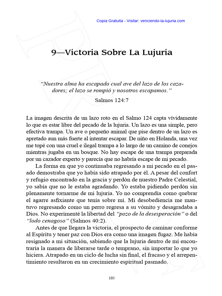 Victoria Espiritual sobre la Lujuria | PDF | Lujuria | Pecado