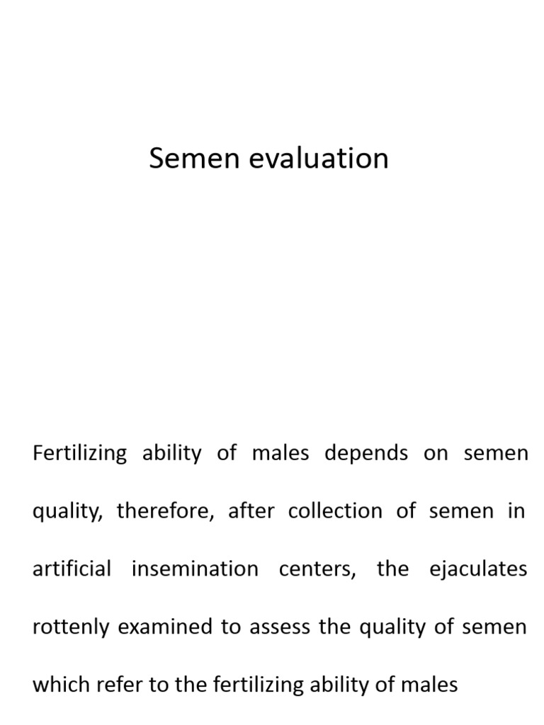 semen evaluation practical-1-motility.pptx | PDF | Staining | Sperm