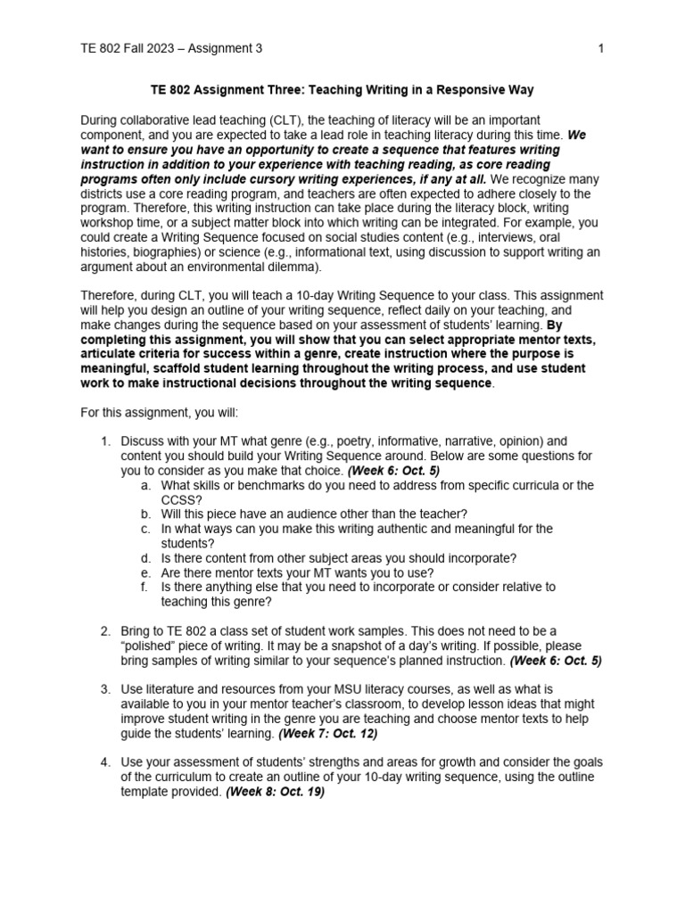 Te 802 Assignment Three | PDF | Mentorship | Curriculum
