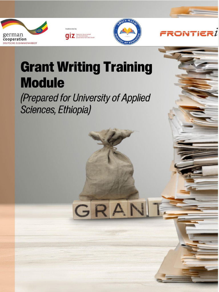 Grant Writing Training Manual Frontieri F | PDF | Grant Writing