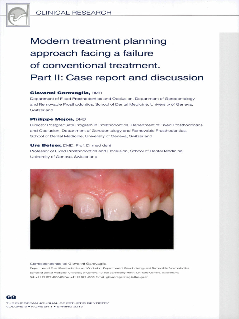 Modern Dental Treatment Case Study | PDF | Dental Implant | Dentistry