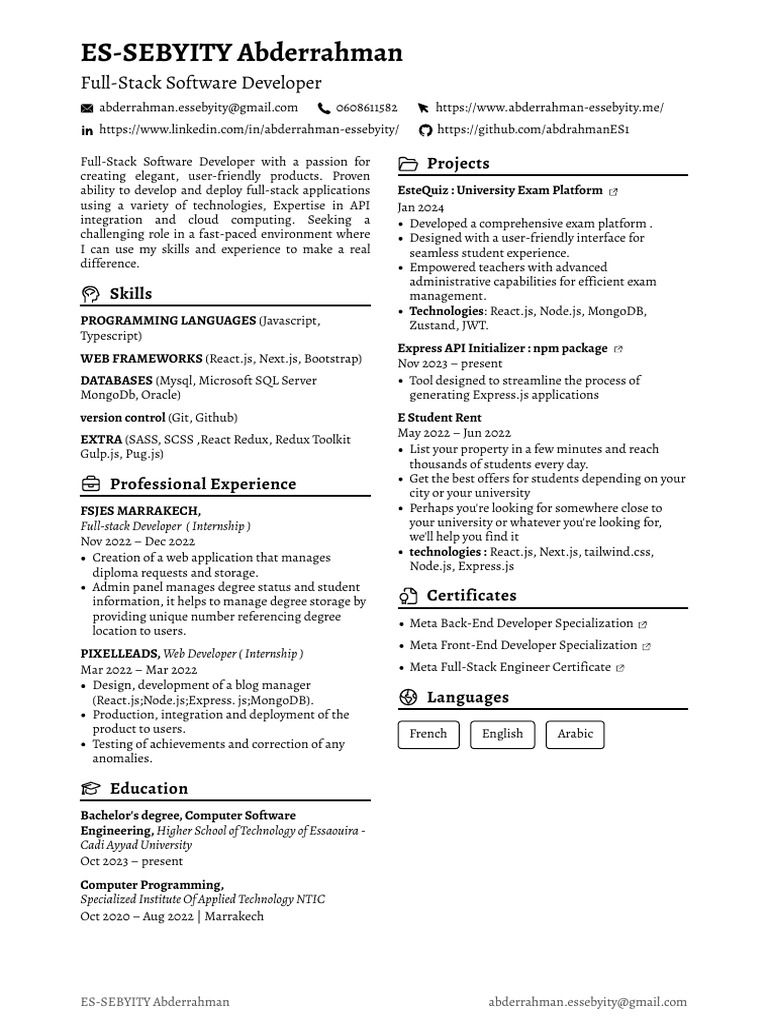 CV Iptech | PDF | Mongo Db | My Sql