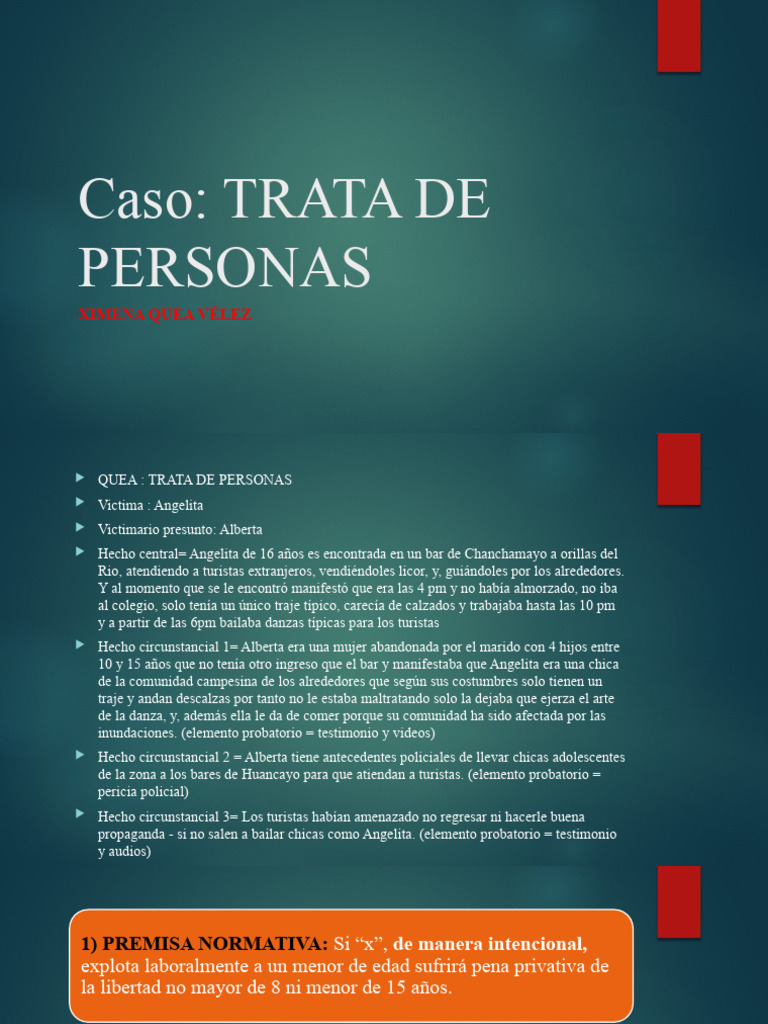 Caso Trata de Personas de Xim Quea | PDF | Mala conducta | Crímenes
