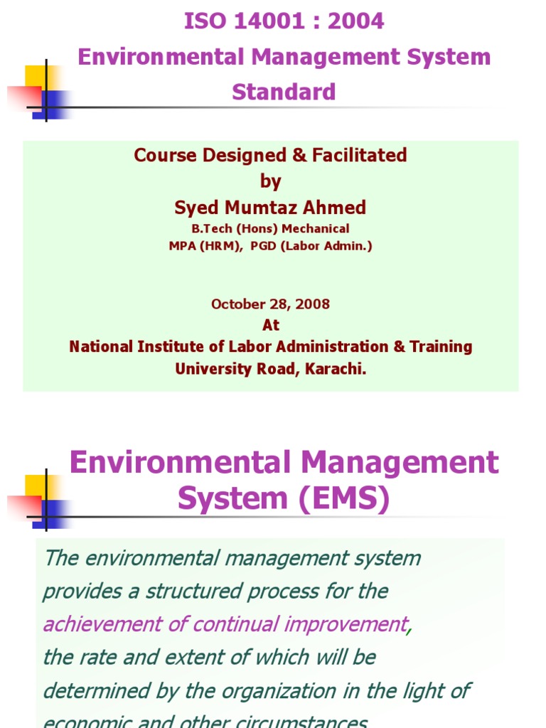 ISO 14001:2004 Environmental Management Guide | PDF | Audit | Natural ...