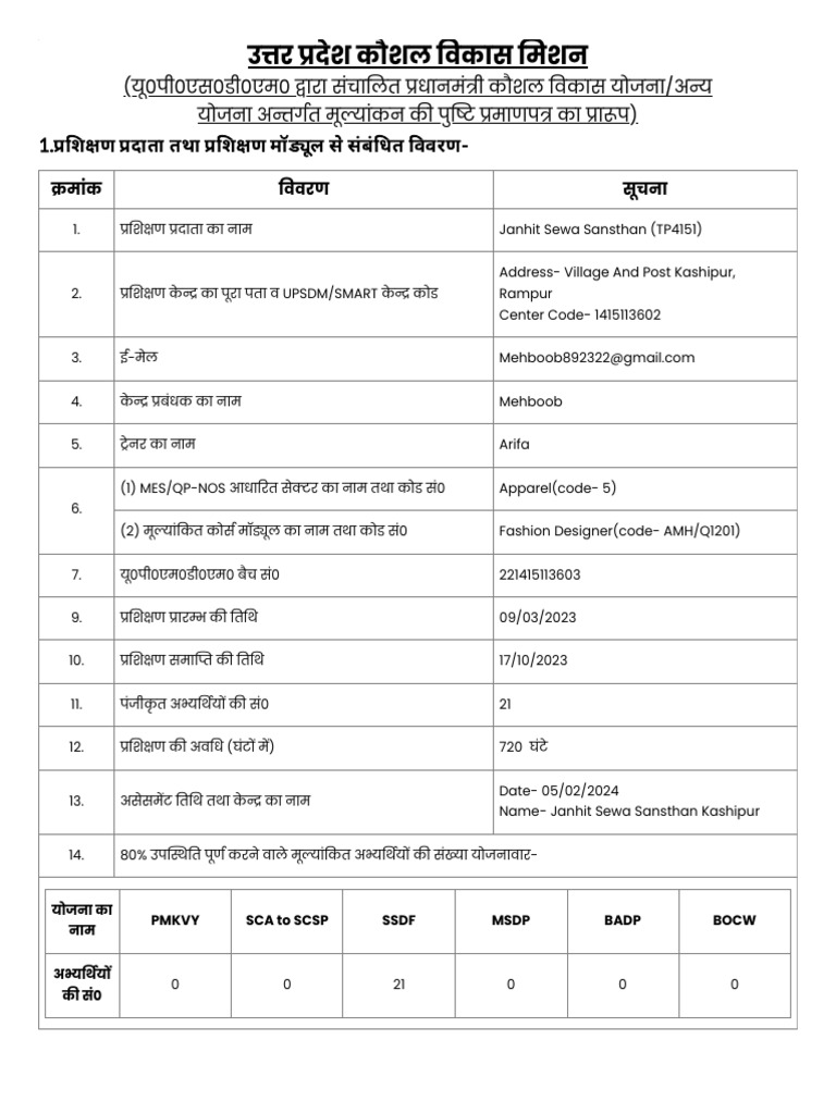 Upsdm - Gov.in Admin PrintFormatH Id 221415113603 | PDF