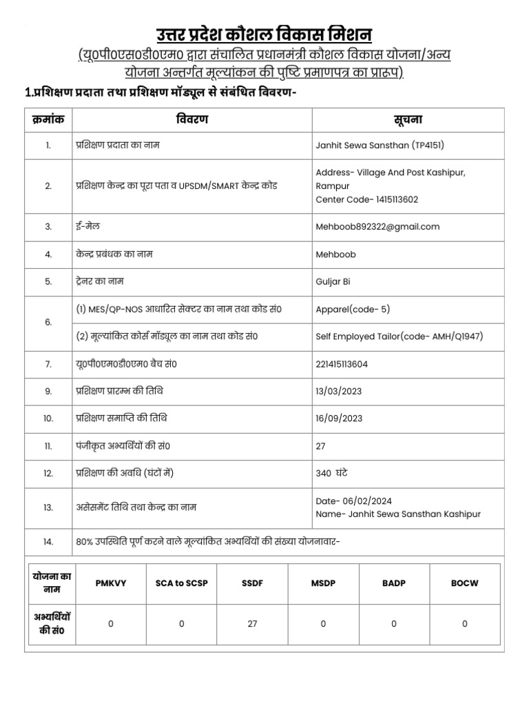 Upsdm - Gov.in Admin PrintFormatH Id 221415113604 | PDF