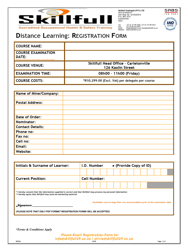SOC 1,2 & 3 Registration Form 2024 PDF | PDF