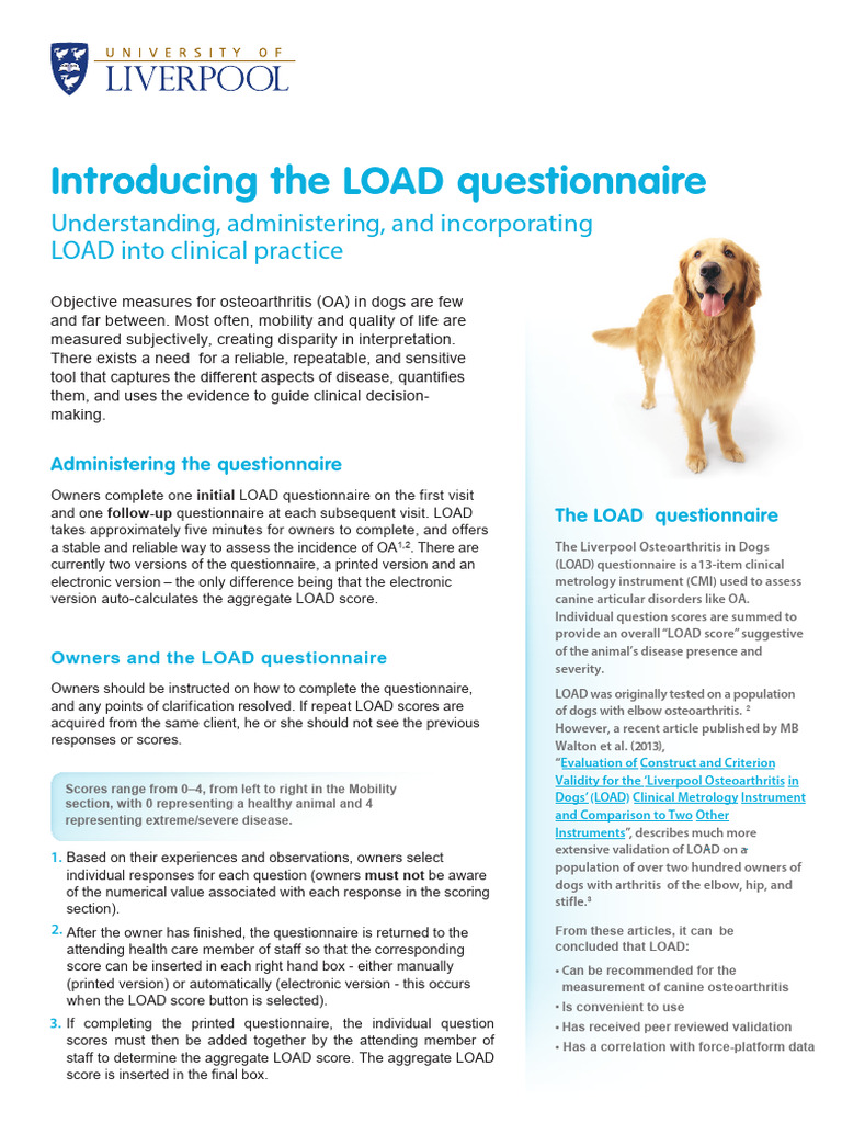 The L. O. A. D. Questionnaire | PDF | Clinical Medicine | Medicine