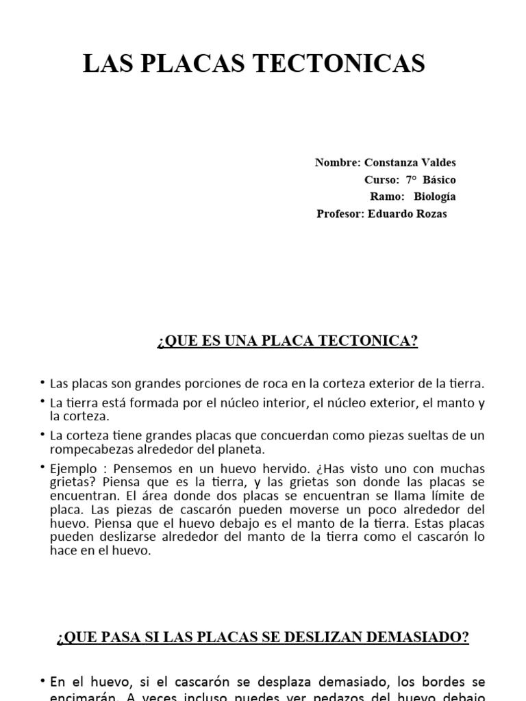 Placas Tectonicas | PDF | Placas tectónicas | Tierra