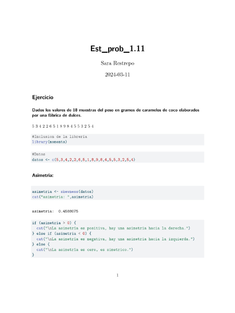 Est - Prob - 1.11 - Sara Restrepo | PDF