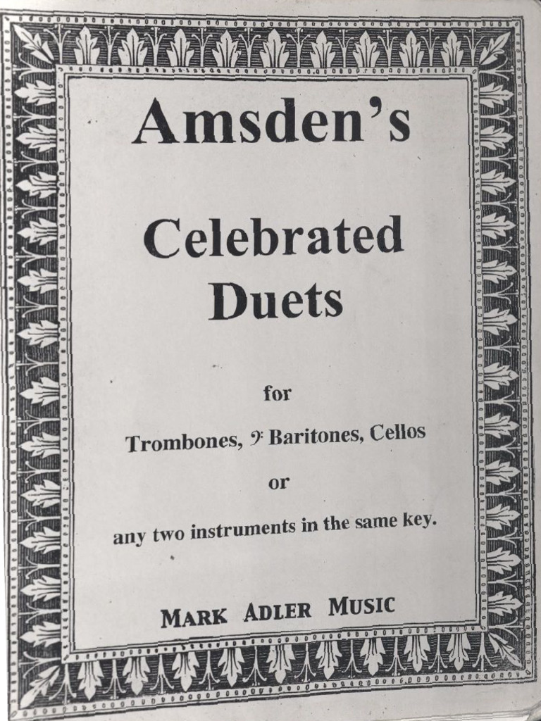 Amsden's Celebrated Duets | PDF