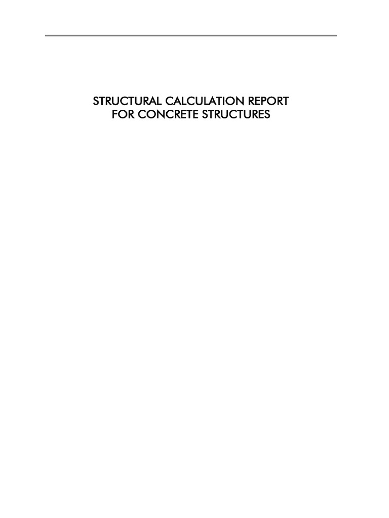Concrete Structure Calculation Report | PDF | Stress (Mechanics) | Wall
