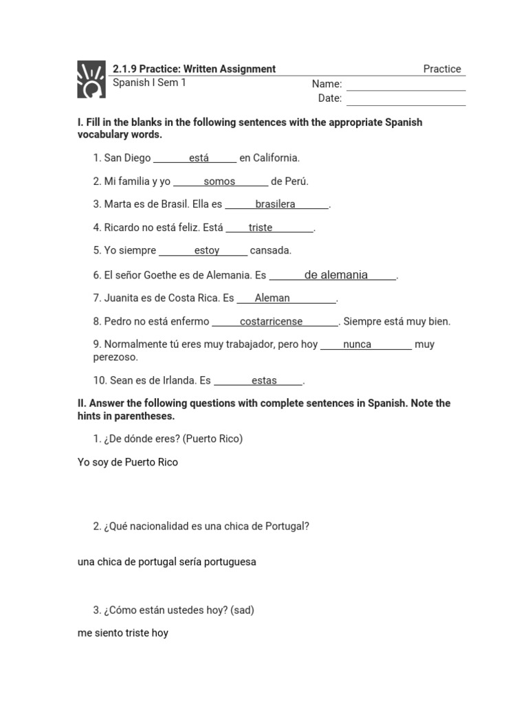 2 1 9 Practice Written Assignment Practice Pdf Crecimiento