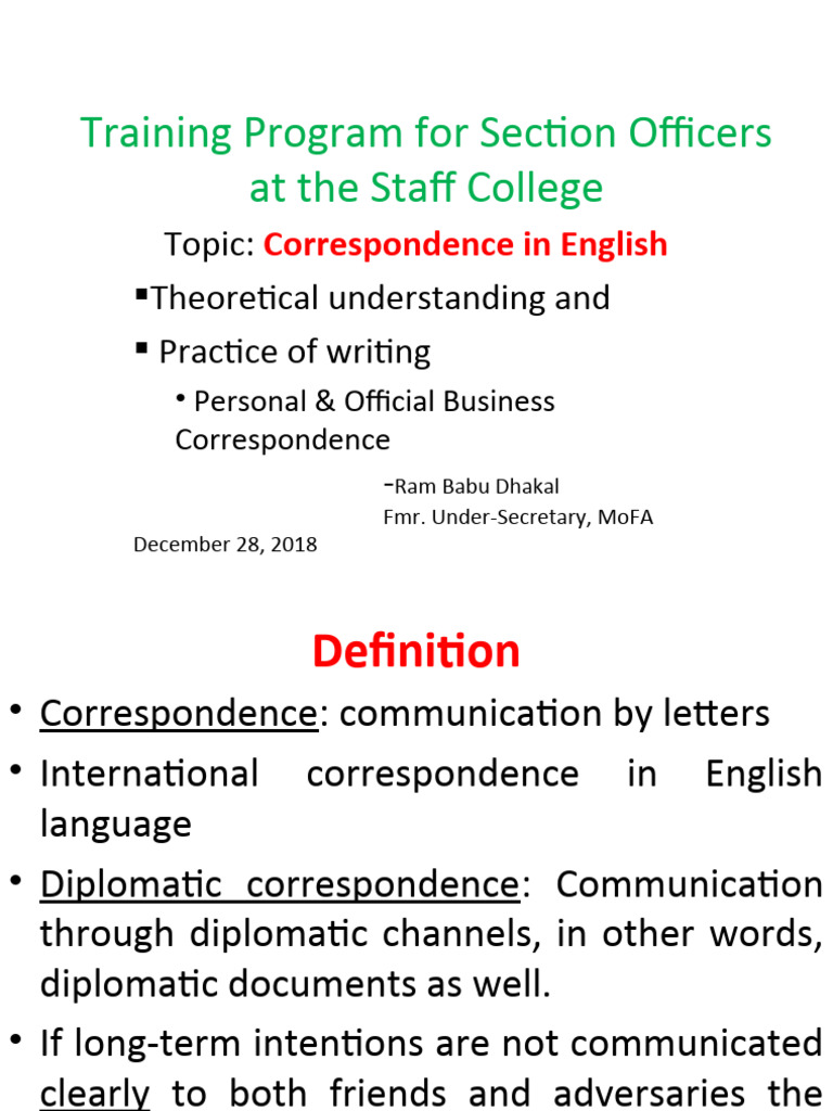 Correspondence in English 28 12 2018 | PDF | Diplomatic Rank | Consul ...