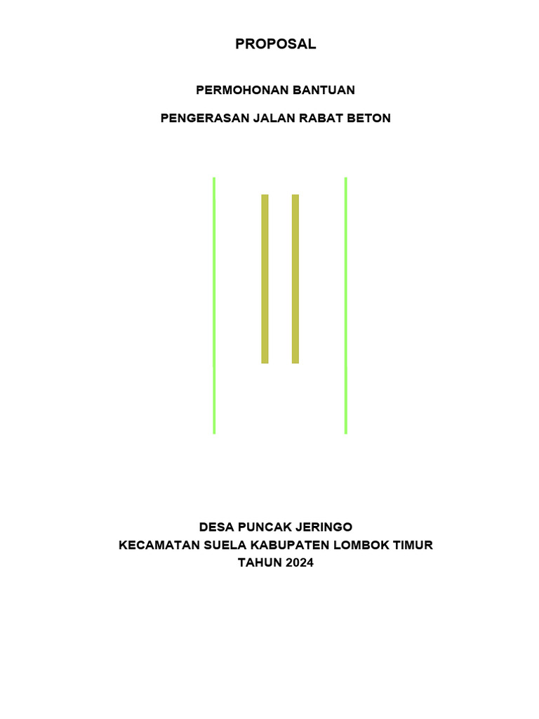 Proposal Rabat Beton | PDF