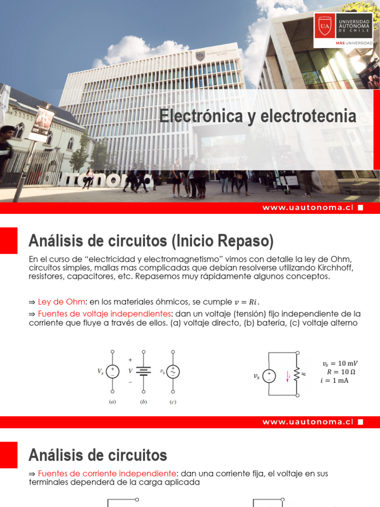 Unidad2 EyE 2023 HastaER1 | PDF | Red eléctrica | voltaje