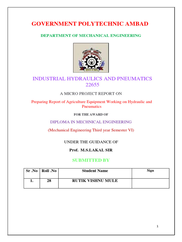Ihp Project | Download Free PDF | Pump | Engines
