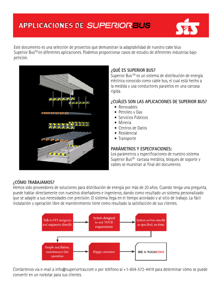 Electroducto Superior Bus Aplicaciones (Es) | PDF | Ingenieria ...