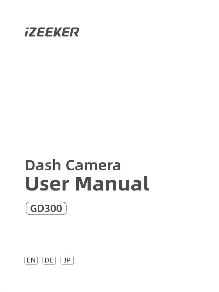 Izeeker Gd300 User Manual | PDF