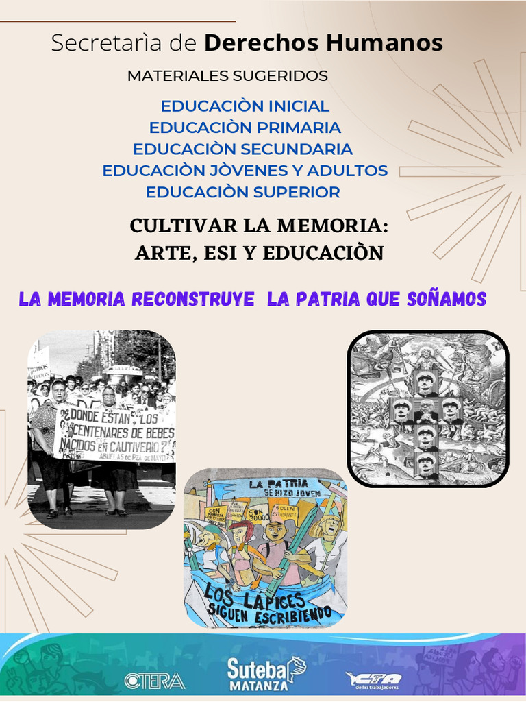 Cuadernillo DDHH Suteba Matanza Marzo 2023 | PDF | Violación | Derechos humanos